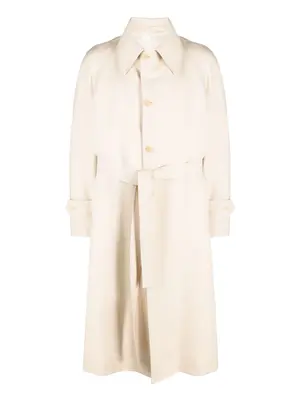 Giuliva Heritage Tied-waist Trench Coat - Neutrals