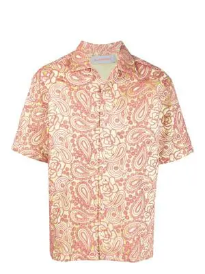 BLUEMARBLE Paisley-print Short-sleeve Shirt - Red