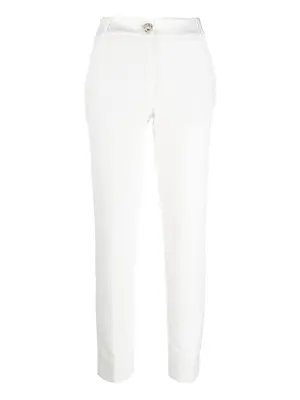 Philipp Plein Cady High-waist Trousers - White