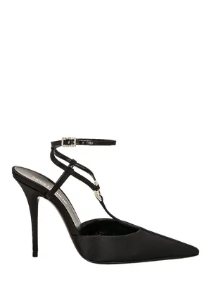 Saint Laurent Gillian Ankle Strap Pumps - Nero
