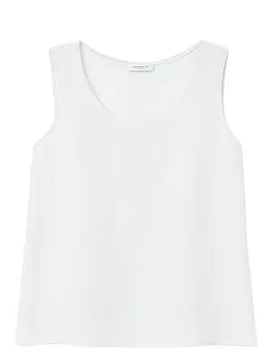 Lafayette 148 New York Lafayette 148 New York Finnley Scoop Neck Tank Cloud