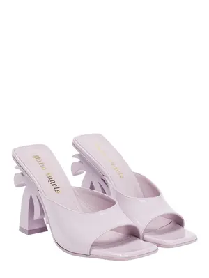Palm Angels Palm Angels Palm Beach Patent Leather Mules Pink