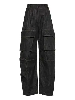 Brunello Cucinelli High-rise Cotton Cargo Pants - Black