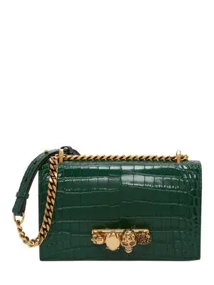 Alexander McQueen Jewelled Satchel - Emerald