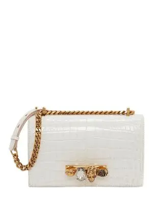 Alexander McQueen Jewelled Satchel - Deep Ivory