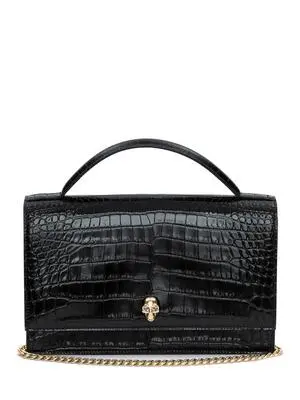 Alexander McQueen Top Handle Skull Bag - Black