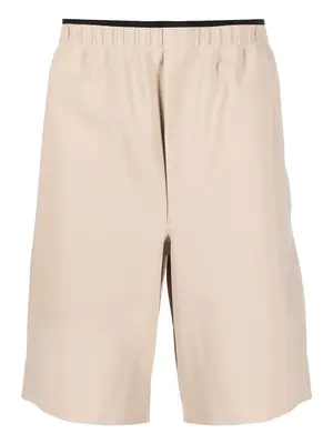 GR10K Elasticated-waistband Shorts - Neutrals