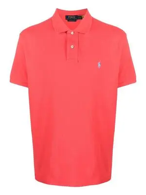 Polo Ralph Lauren Logo-embroidered Short-sleeved Polo Shirt Red