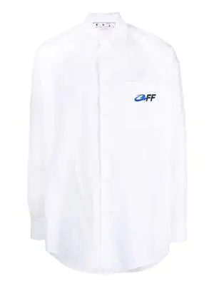 Off-White Exact Opp Cotton Shirt - White