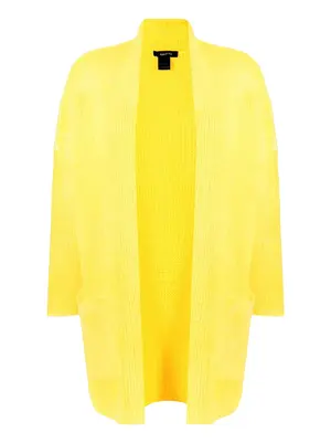 Avant Toi Open Front Knit Jacket - Yellow