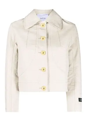 Patou Tailored Short Jacket - Neutrals
