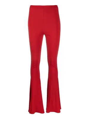 Magda Butrym High-rise Flared Leggings - Red