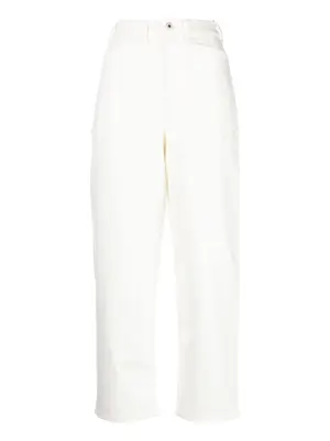 Kenzo High-rise Straight-leg Jeans - White