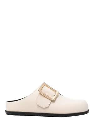 Bally Lulu Nickle-detail Mules - Neutrals