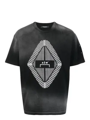 A-COLD-WALL* Gradient Logo-print T-shirt - Black