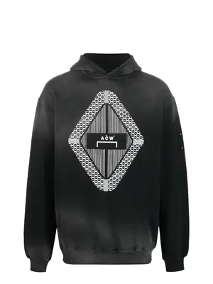 A-COLD-WALL* Gradient Logo-print Hoodie - Black