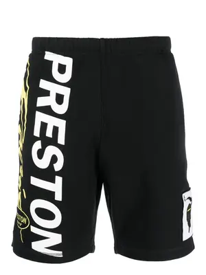 Heron Preston Logo-print Jersey Track Short - Black