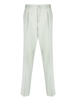 LANVIN Pressed-crease Tailored Trousers - Green