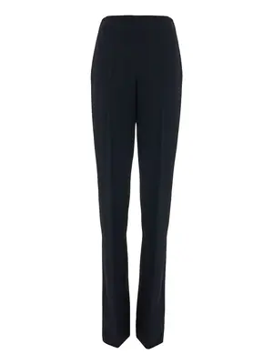 FERRAGAMO Straight-leg Pleated Trousers - Black