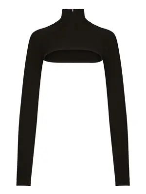 Dolce & Gabbana Roll-neck Shrug - Black
