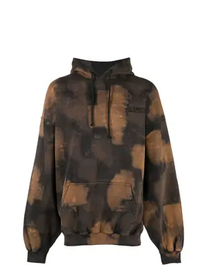 Vetements Overbleached Cotton Hoodie - Brown