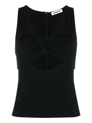 AMBUSH Cut-out Sleeveless Top - Black
