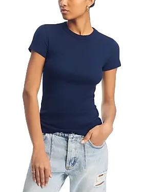 Cotton Citizen Verona Ribbed Tee Super Navy