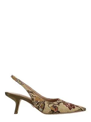 Sam Edelman Sam Edelman Bianka Slingback Kitten Heels Ivory Floral