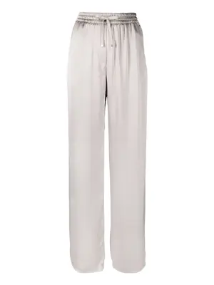 Herno Shiny Palazzo Pants - Neutrals