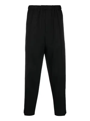 JIL SANDER Relaxed-fit Tapered Trousers - Black