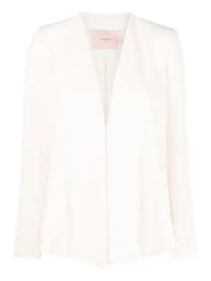 TWINSET Open-Front Crêpe Cady Blazer