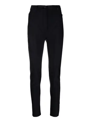 MUGLER High-waisted Skinny Trousers - Black