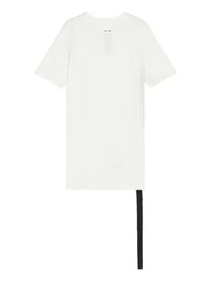 Rick Owens Level Tee In White - Milk
