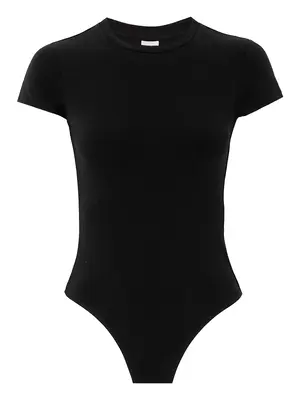 RE/DONE RE/DONE Stretch-Cotton Jersey Bodysuit Black