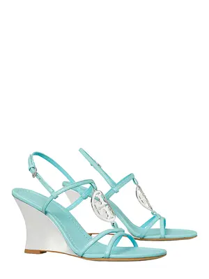 Tory Burch Miller Wedge Sandal Island Blue