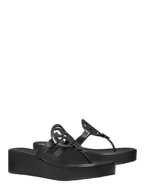Tory Burch Miller Wedge Sandal - Perfect Black