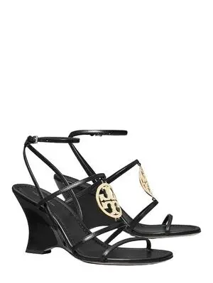 Tory Burch Miller Wedge Sandal Perfect Black/gold