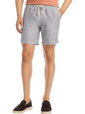 ALEX CRANE Bo Linen Shorts - Lines
