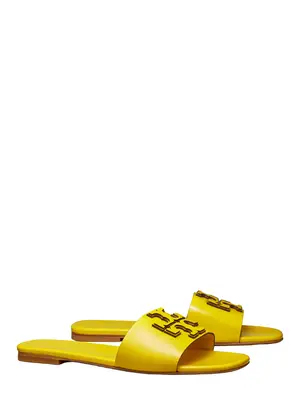 Tory Burch Tory Burch Ines Leather Slide Sandal Summer Yuzu