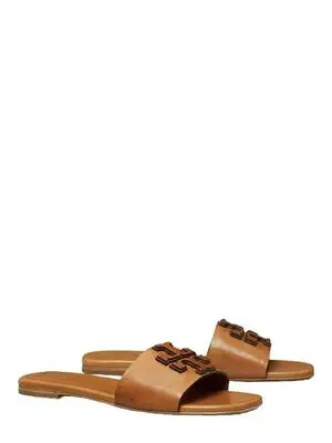 Tory Burch Tory Burch Ines Leather Slide Sandal Tan