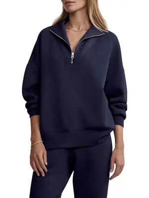 Varley Varley Hawley Half-Zip Pullover Blue Nights