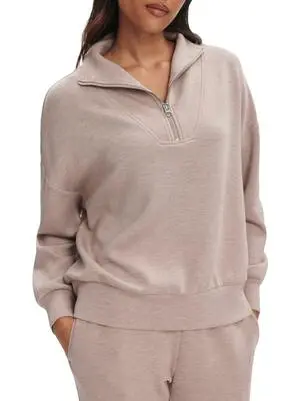 Varley Hawley Half-zip Pullover - Taupe Marl