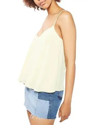 Topshop Rouleau Swing Camisole - Light Yellow