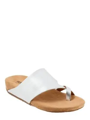 Softwalk Blaine Slide Sandal - Silver