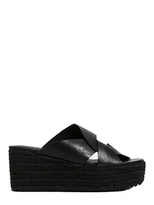 SILENT D Nicolas Platform Sandals Black