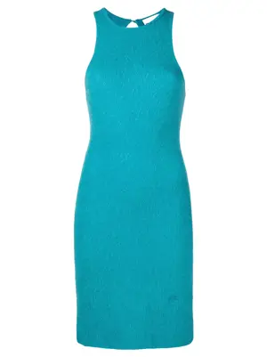 GANNI Sleeveless Knitted Dress - Blue