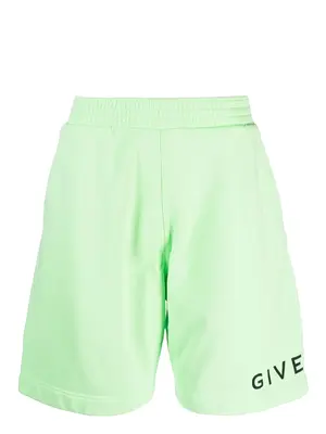 Givenchy Logo-print Track Shorts - Green