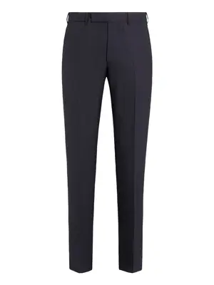 Zegna High Performance Tailored Wool Trousers - Blue