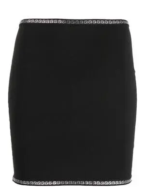 ALEXANDER WANG Alexander Wang Crystal-Embellished Fitted Mini Skirt