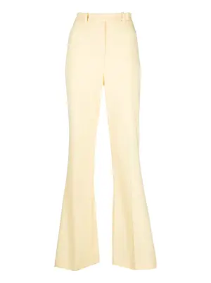 Patrizia Pepe High-waisted Flared Trousers - Yellow